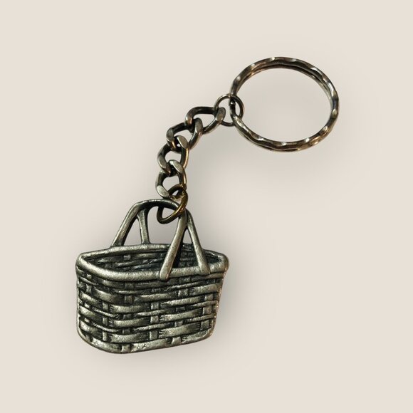 Longaberger | Accessories | Miniature Basket Keychain With Metal Wicker ...